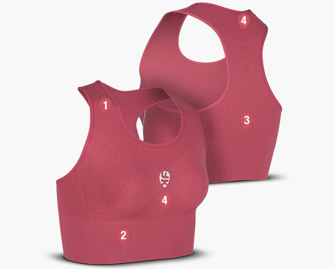 BV SPORT - BRASSIÈRE KEEPFIT FEMME ROSE - FITNESS & GYM– VO2